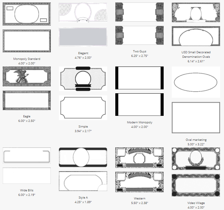 Create Your Own Money Template Create Your Own Money Template